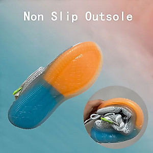 JCONGUW Men's Shoes Non Slip Shoes Slip on Sneakers Walking Shoes Black Athletic Mesh （Denim Blue 10）