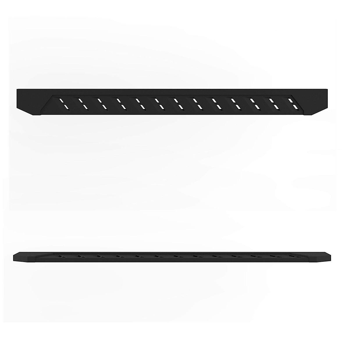 Ziruiautopart 7 inch Texture Black Heavy Duty Running Board Compatible for 2015-2023 Ford F150 Super Crew Cab, 2017-2023 Ford F250 F350 Super Duty Super Crew Cab Side Step Nerf Bar