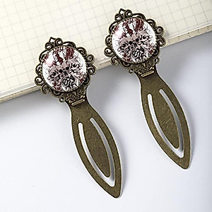 2 Pack Metal Bookmarks Skeleton Skull