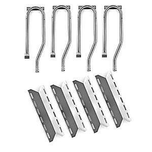 Grill Parts Gallery Replacement Kit for Jenn-air 740-0141, Jenn-air 750-0141, Jenn-air 750-0142 Gas Models Includes Four Burners & Four Heat Shields