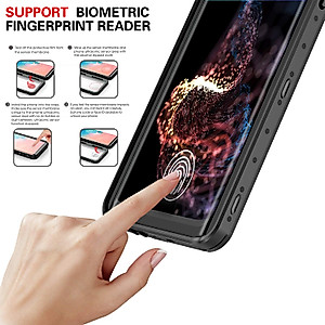 GOLDJU Samsung Galaxy S10 Plus Waterproof Case,S10 Plus Built in Screen Protector 360° Full Body Protective Shockproof Dirtproof Sandproof IP68 Underwater 6.4