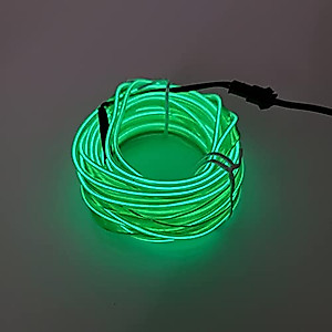 GZYF Car Interior LED Strip Light, Interior Car Lights, 2M Atmosphere Light, Accessory Light Interior Decoration for Automotive Trucks SUVs ATVs RVs Trailers, Green