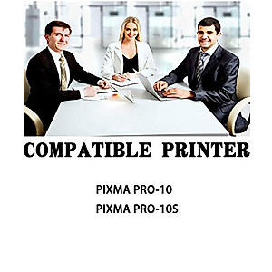 10-Pack ColorPrint Compatible PGI72 Ink Cartridge Replacement for Canon PGI-72 PGI 72 Work with PIXMA Pro-10 Pro 10 Pro10S PRO-10S Pro 10 Laser Printer (PBK, MBK, C, M, Y, PC, PM, R, GY, CO, 1 Set)