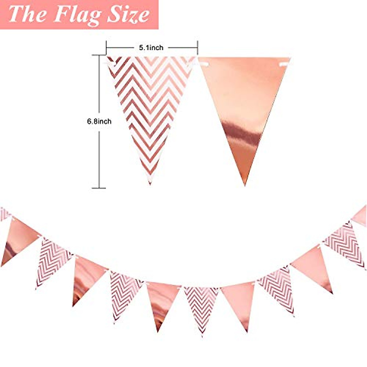 Mannli Elicola We Will Miss You Banner Rose Gold Glitter Banner Bunting Photo Props Backdrop for Retirement Farewell Going Away MISSU-WG 0