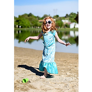 Little Adventures Mermaid Dress Up Costume for Girls (X-Large 7-9) - Machine Washable Child Pretend Play and Party Dress with No Glitter