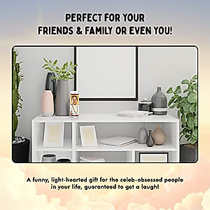 Saban Celebrity Prayer Candle - Funny Saint Candle - 8 inch Glass Prayer Votive - 100% Handmade in USA - Novelty Celebrity Gift