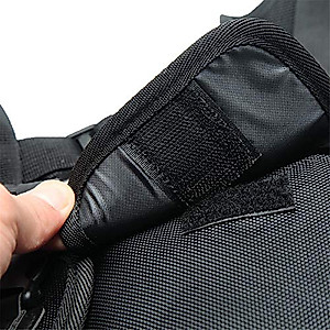 ABBREE Chest Harness Front Pack Pouch Holster Vest Rig Carry Case for Baofeng UV-5R UV-82 TYT Ham Two Way Radio Walkie Talkie (Rescue Essentials) (Leather Black)