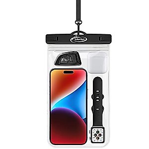 Large Universal Waterproof Case, AiRunTech Waterproof Phone Pouch Compatible with iPhone 14 Pro Max/13/12/11/XR/X/SE//8/7, Galaxy S22/S21, Note 20 Pixel/OnePlus Underwater Phone Protector Vacation