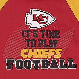 NFL Kansas City Chiefs Team Sleep and Play Footies, red/Yellow Kansas City Chiefs, 0-3 Months (138731160)