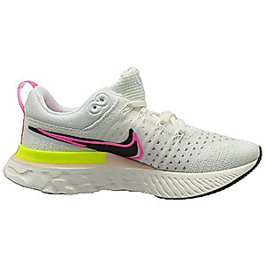 Nike Women's Running Shoes, Multicolor White Black Sail Pink Blast, 8 US