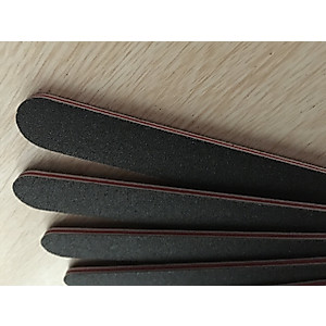 10 PCS Professional Double Sided Nail Files Emery Board Grit Black Gel Cosmetic Manicure Pedicure