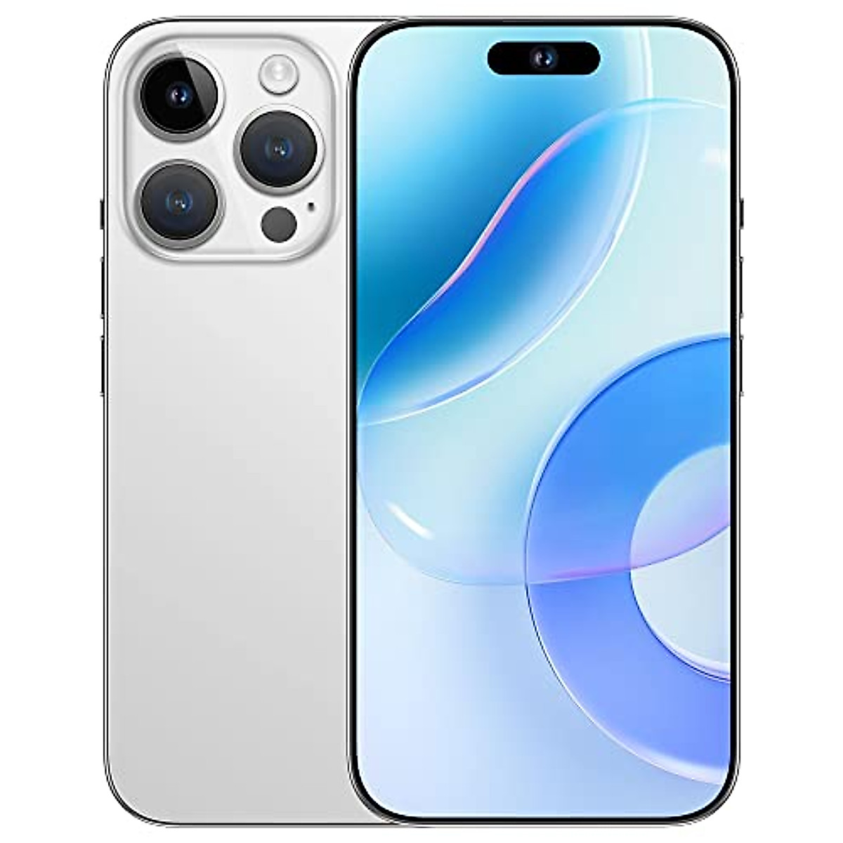 WV LeisureMaster A14 Pro 5G Unlocked Smartphone 108MP Camera 7300mAh 6.82" FHD+ Display 120HzD Cell Phone Unlocked 4GB+128GB/256GB Expandable Dual SIM Smart Phone,GPS Fingerprint/Face ID (White)