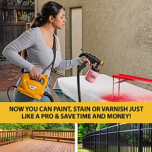 Paint Zoom Paint Sprayer | Powerful & Durable 700-watt Spray Gun Tool HVLP Sprayer for Interior & Exterior Home Painting and DIY Home Improvement Projects | 3 Spray Patterns Yellow