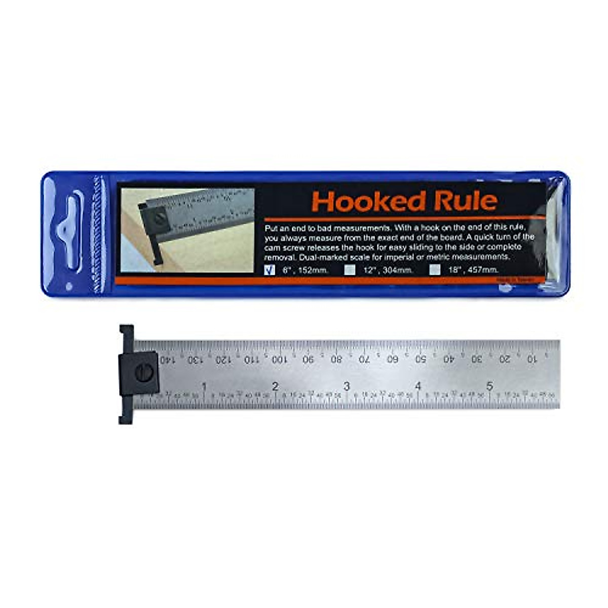 A Set of Hooked Rulers (1)6 and (1)12 Inch Hooked Rulers Standard and Metric Measurements Double Sided Machinist Rule Crafting Woodworking Straight Edge Design Layout by TOFL