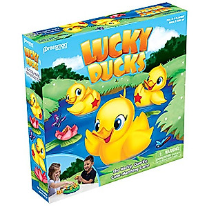 Pressman Lucky Ducks -- The Memory and Matching Game that Moves, 5"