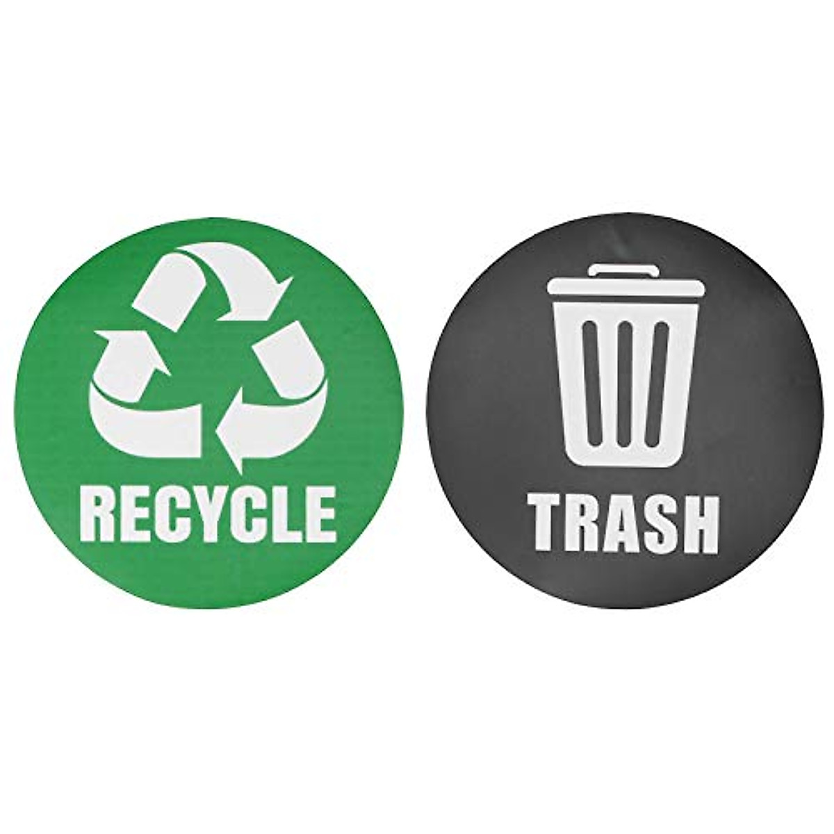 18Pcs Trash Sign, Environmental Label Recycle Trash Decal Stickers SelfAdhesive Waterproof Trash Can Decor
