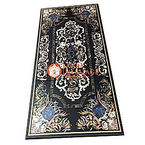 Pietra Dura Marble Center Dining Inlay Hallway Table Top Furniture Decor | 72"x36" Inches