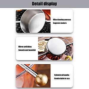 Stainless Steel Bar Jigger with Handle Measuring Tool for Whiskey Cocktail Tequila Liquor Barware 2 pcs (Silver)