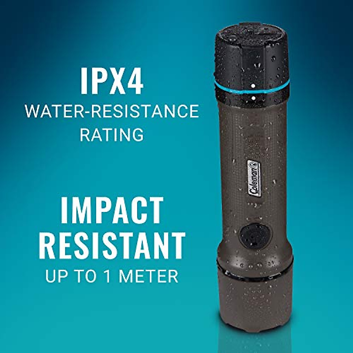 Coleman OneSource Rechargeable LED Flashlight, Water-Resistant, 1000 Lumens, 4800 mAh Battery, 2 Hour Charging Time