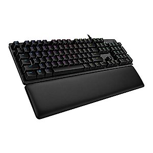 Logitech G513 RGB Backlit Mechanical Gaming Keyboard with GX Blue Clicky Key Switches (Carbon)