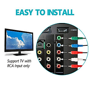 Jedihra 6FT AV Component Cable for Classic Original Xbox RCA Audio Video HD Cord (1 Pack)