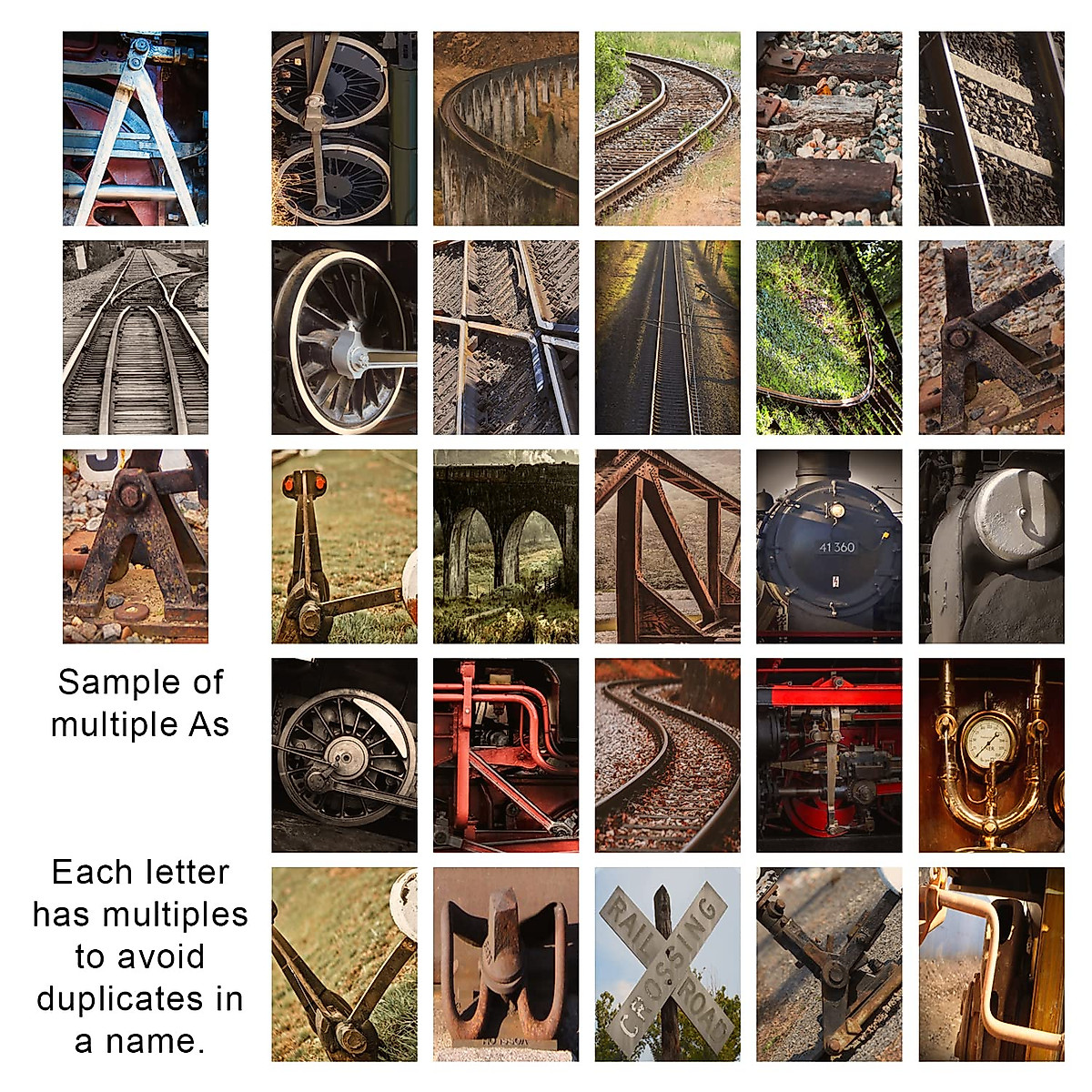 Personal-Prints TRAIN Personalized Railroad Name Art Décor or Gift for the Engineer or Train Enthusiast | Customized Railroad or Train Gift (6"x18" Stretched Canvas)