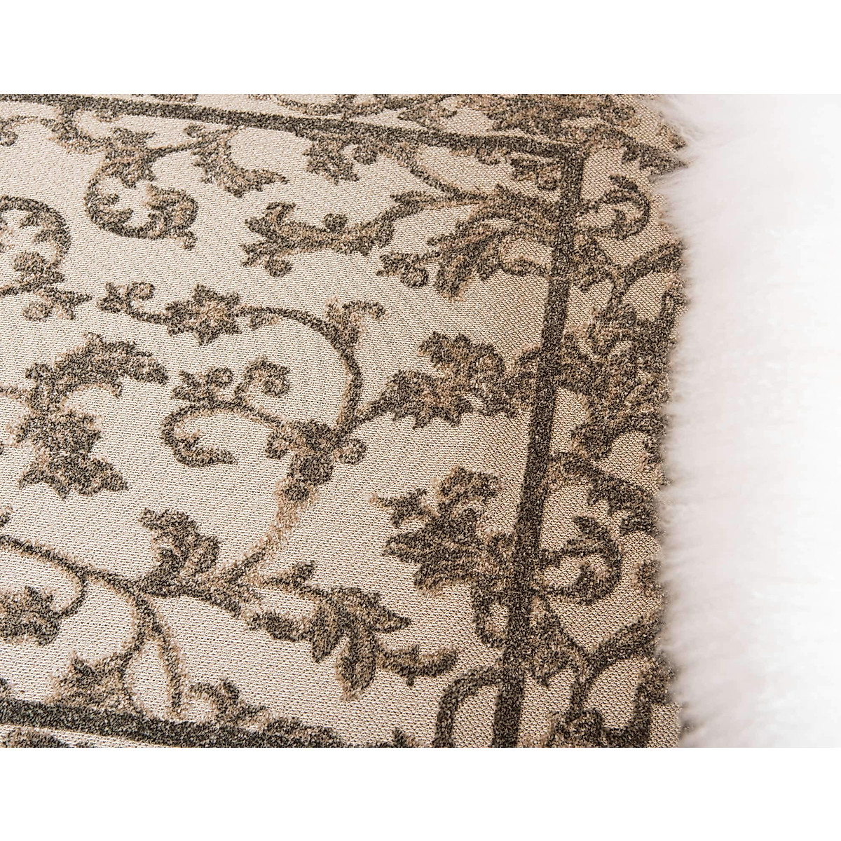 Unique Loom Outdoor Botanical Collection Area Rug (4' x 6' Rectangle, Brown)