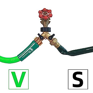 Persevere Garden Hose 50 ft Heavy Duty Water Hose 5/8,180PSI Kink Resistant,Heavy Duty, Lightweight, Flexible Hose for Plants,Lawn & Garden Watering Equipment, 3/4 Solid Fittings