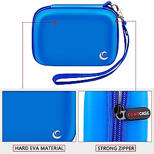 Carrying & Protective Case for Digital Camera, AbergBest 21 Mega Pixels 2.7" LCD Rechargeable HD/ Kodak Pixpro/ Canon PowerShot ELPH 180/190 / Sony DSCW800 / DSCW830 Cameras for Travel - Blue