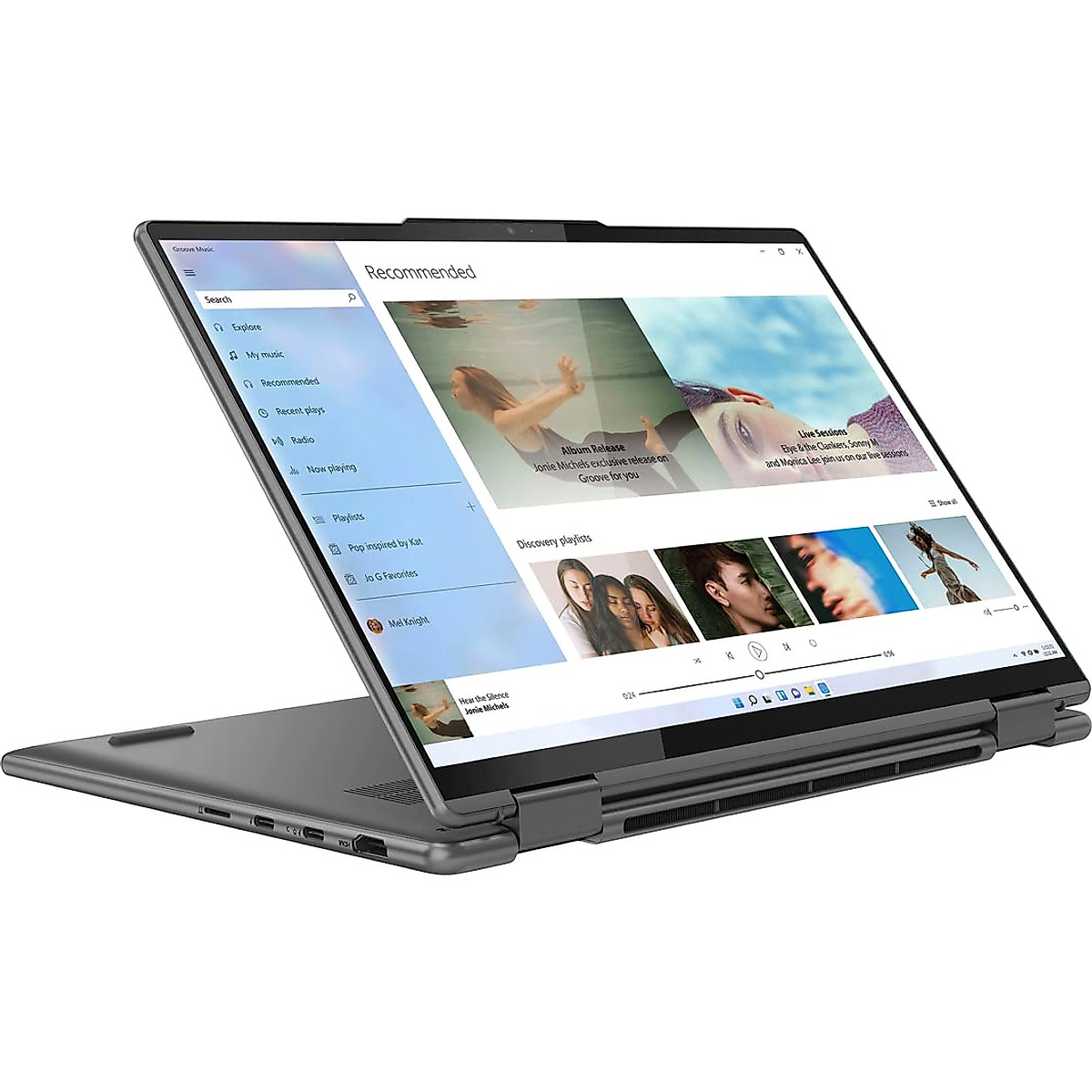 Lenovo 2022 Yoga 7i 14" 2.2K Touch 2-in-1 Laptop, Intel Evo Platform Core i5-1235U, 8GB RAM, 512GB PCIe SSD, Iris Xe Graphics, Backlit Keyboard, Fingerprint Reader, Win 11, Grey, 32GB USB Card