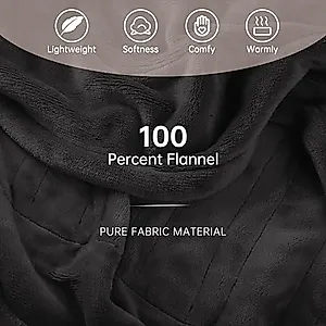Electric Blanket Heated 72"x84" Full Size Oversized Flannel Heated Blanket, ETL Certification Fast Heating with 4 Heating Levels &10 Hours Auto Off, Machine Washable - Dark Grey
