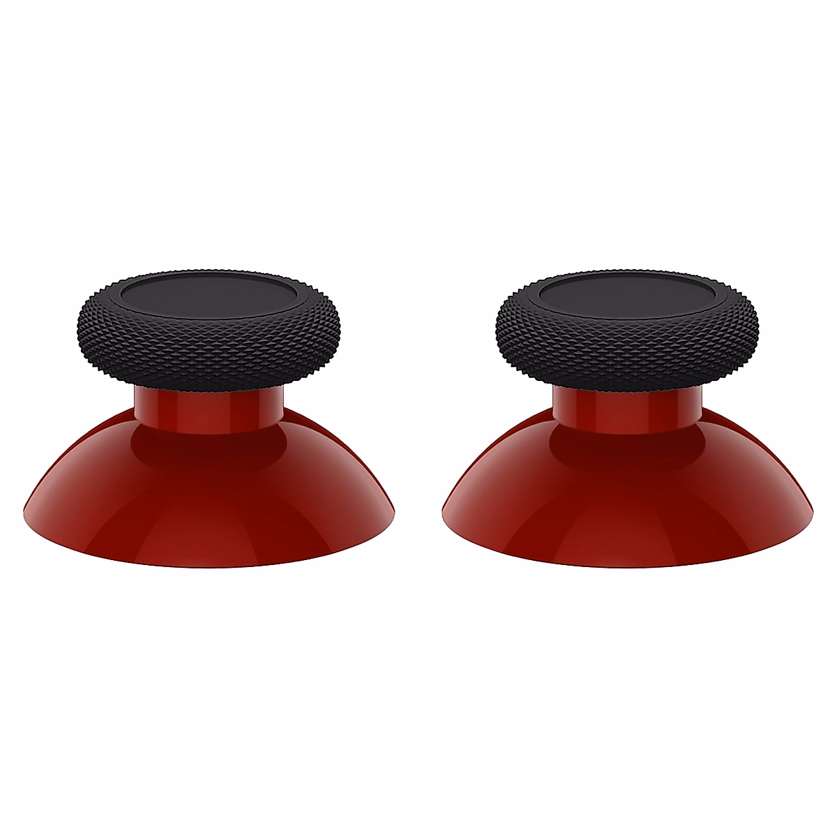 eXtremeRate Replacement Thumbsticks for Xbox Core Wireless Controller, Joysticks Repair Kit for Xbox Series X/S Controller, Custom Analog Stick Buttons for Xbox One S/X/Elite - Carmine Red & Black