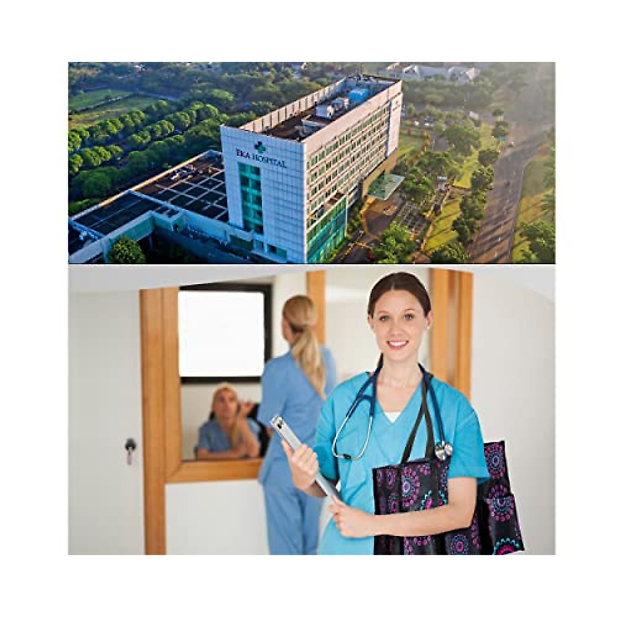 Pursetti Utility Tote (Medium, Purple Circle)