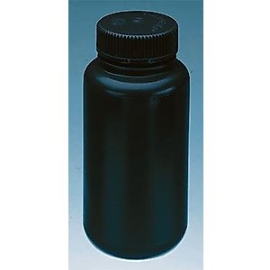 Nalgene Amber Wide-Mouth HDPE Bottles, 4 oz.