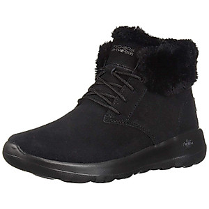 Skechers Women's On-The-go Joy-Lush Oxford Boot, Black, 10 M US