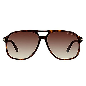 Tom Ford FT0753 52K Dark Havana FT0753 Pilot Sunglasses Lens Category 3 Size 62