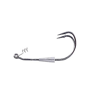 Berkley Fusion19 Weighted Frog Hook Fishing Hooks, Smoke Satin