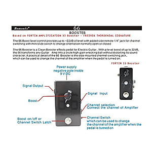 Demonfx 66 Boost Pedal w/ Channel Switching latch Fast US Ship No International wait times