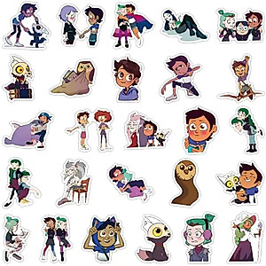 50Pcs The Owl House Stickers Pack for Laptop Water Bottle Luggage Snowboard Bicycle Skateboard Decal for Kids Teens Adult Waterproof Aesthetic Stickers (The Owl House)