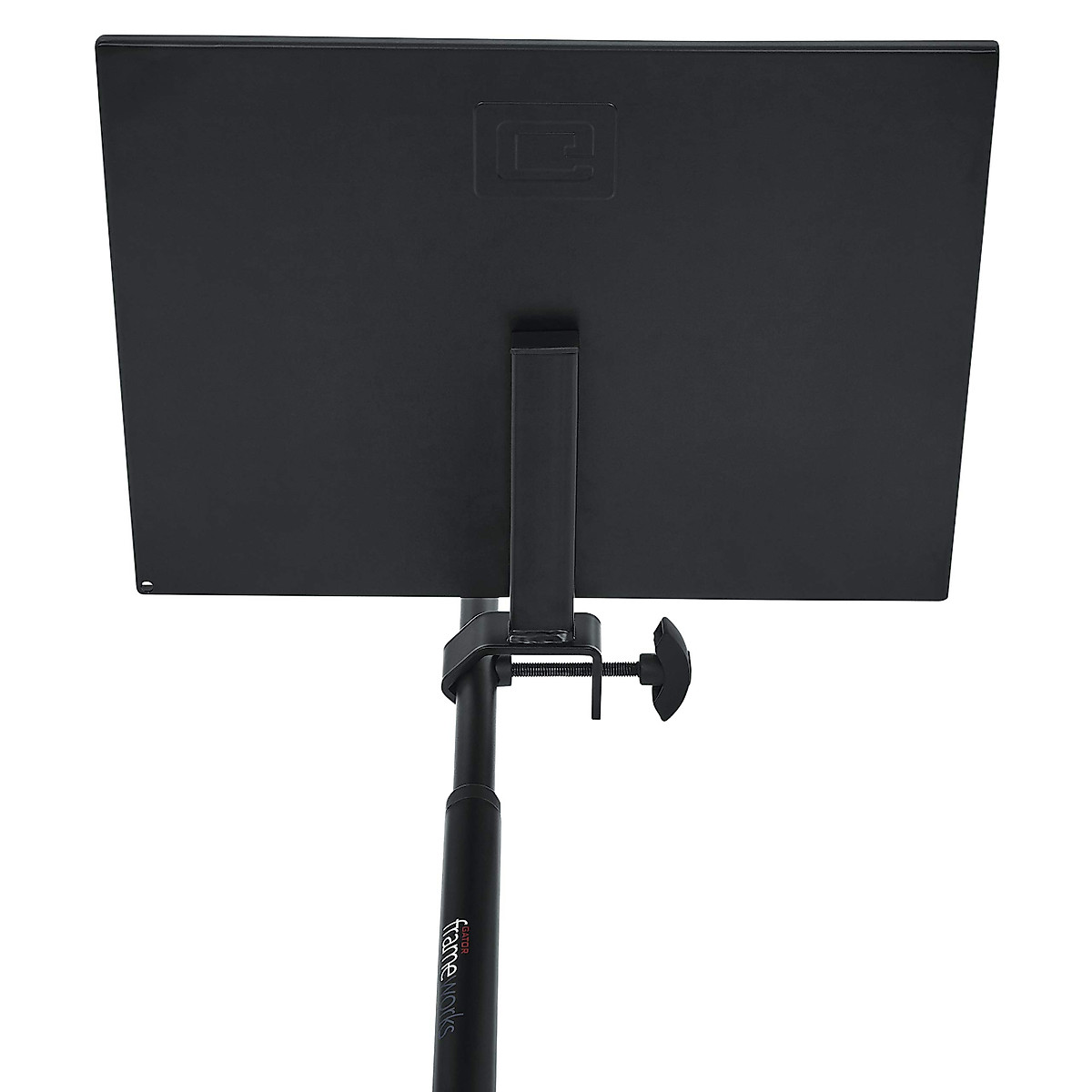Gator FrameworksCases Microphone Stand Clamp-On Utility Shelf 15" x 11" Surface Area with 10 Pound Weight Capacity, Black, 11" x 15" (GFW-SHELF1115)