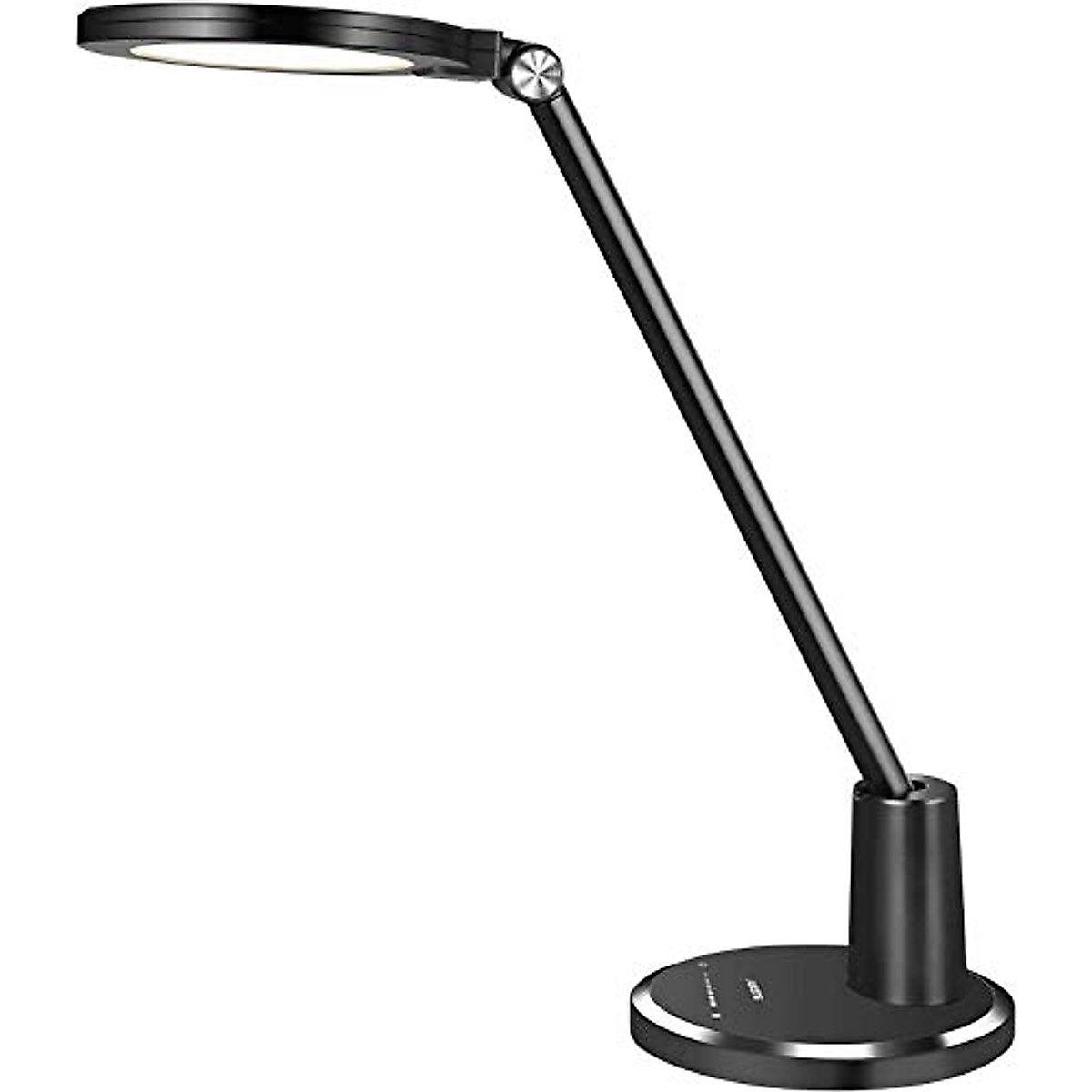 Desk Lamp, JUKSTG 64 pcs LEDs Eye-Caring Table Lamps, 10 Brightness Levels with 5 Lighting Modes LED Desk Light, Dimmable Office lamp with Touch-Sensitive Control, 10 W Reading Lamp,Black