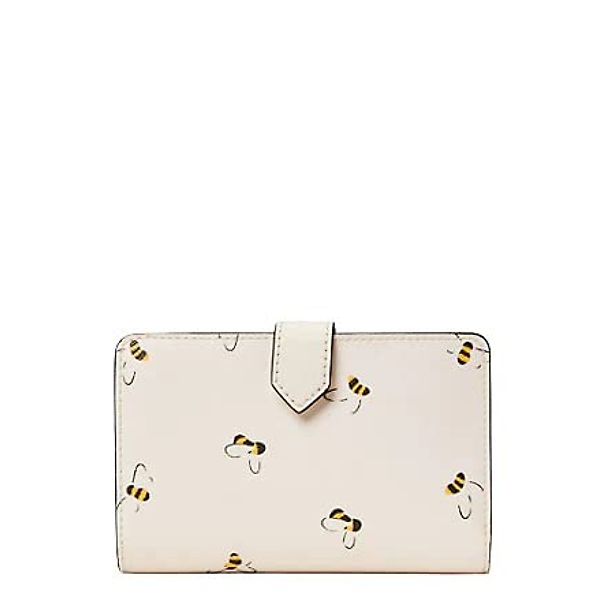 Kate Spade New York Medium Compact bifold Wallet (Bees Parchment)