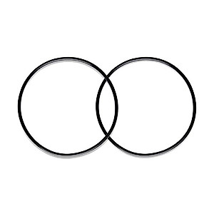 iSpring ORBX2 Replacement O-Ring for Whole House Water Filtration Systems Pack of 2, Black, 2 Piece