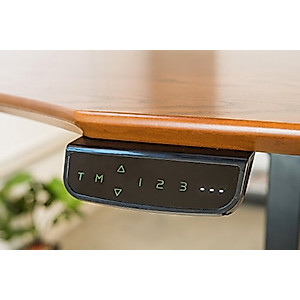 ErgoMax Adjustable Ergonomic Standing Workstation Electric Desk Frame w/Dual Motor, Tabletop Not Included, 50 Inch Max Height, Black