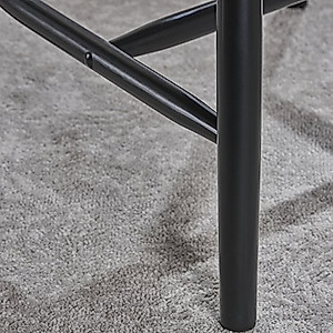 Christopher Knight Home Declan Farmhouse Cottage High Back Spindled Rubberwood Dining Chairs, 2-Pcs Set, Black