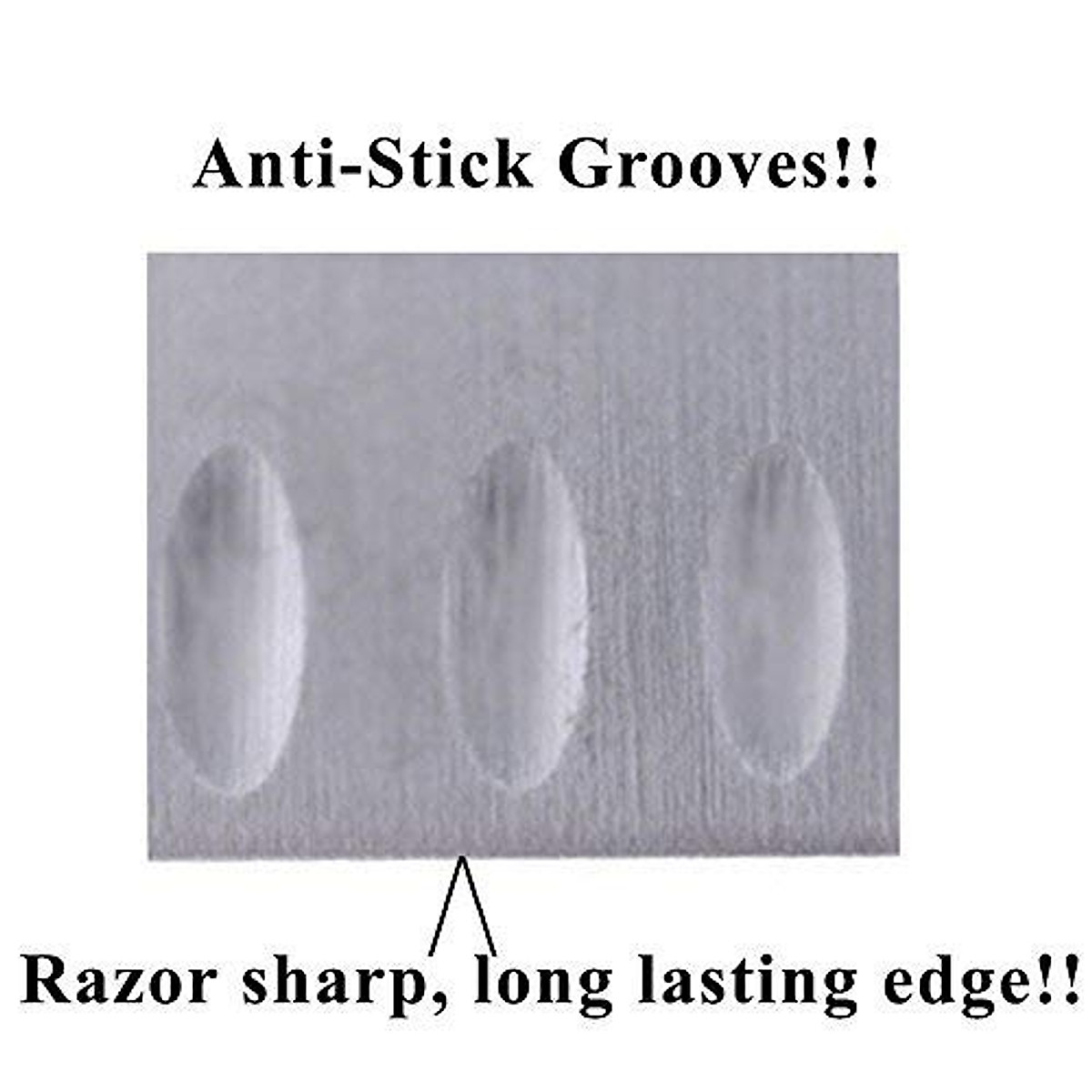 12-inch Blade Granton Edge, Turkey, Salmon, ham Slicer, Meat Slicing Knife. NSF Certified, German Steel,Knife sharpening instruction included, Best Knife to Slice Large Roast and Whole Turkey.