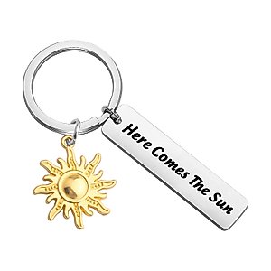 Lywjyb Birdgot Lyrics Gift Inspiring Meaningful Gift Here Comes The Sun Key Rings
