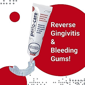 Perio Care Gel for Trays (3 Tubes + Trays) - 1.7% Hydrogen Peroxide Gel - Compare to Perio Gel, Perio Gel X, Perio Protect Gel, GumX Defender Plus Gel, Perio Daily Defense Gel & Perio Restore Gel