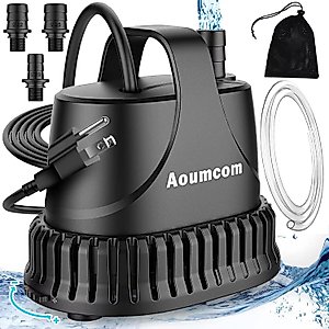800GPH Submersible Water Pump, 40W Fountain Pump, Sump Pump, Pond Pump, 3000L/H Water Pump with 7ft Power Cord for Aquarium, Water Table, Waterfall, Fish Tank, Hydroponics