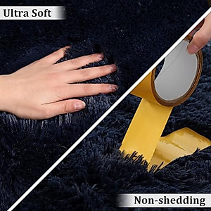 COZYLOOM 8x10 Area Rugs for Bedroom Plush Rug Fuzzy Rug Living Room Rugs Non-Slip Rug for Living Room Bedroom Dining Room Office